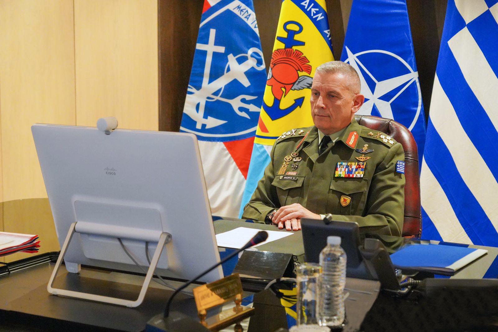Α/ΓΕΕΘΑ Φλώρος: «Παρών» σε τηλεδιάσκεψη Αρχηγών Άμυνας για την Ουκρανία