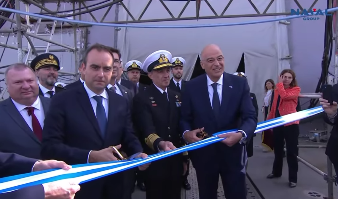 FDI HN: Καθελκύστηκε η πρώτη ελληνική φρεγάτα Belharra «ΚΙΜΩΝ ...