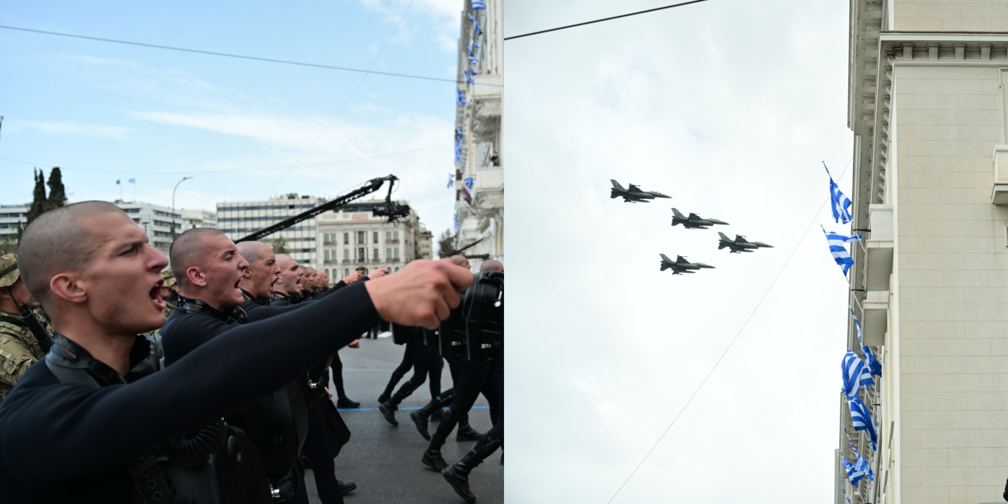 Παρέλαση 25ης Μαρτίου: «Έκοψαν την ανάσα» Viper, Rafale, Mirage και F-4 ...