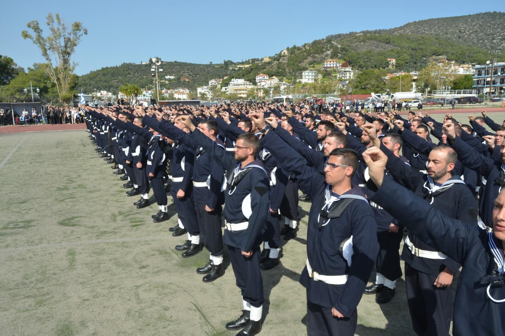 Τελετή ορκωμοσίας Ναυτών της 2025 Α' ΕΣΣΟ στο Κέντρο Εκπαιδεύσεως ΠΟΡΟΣ ...