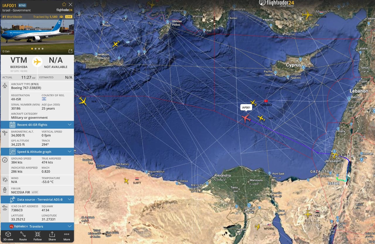 Ισραήλ: «Μυστηριώδης» πτήση του πρωθυπουργικού αεροσκάφους στην Κρήτη ...